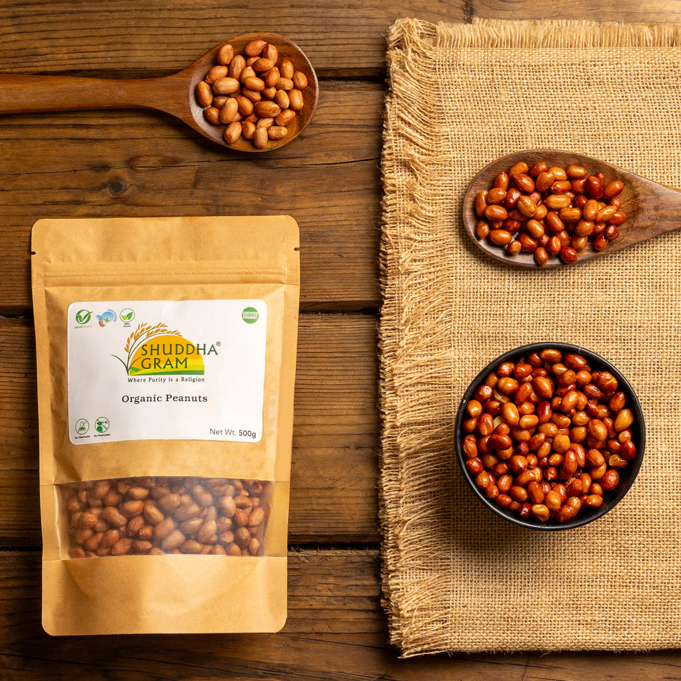 Organic Peanuts (500g) – ShuddhaGram Organic